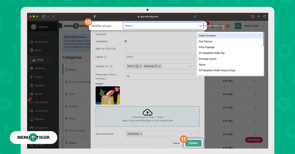 How to Create and Edit a Restaurant Menu Online