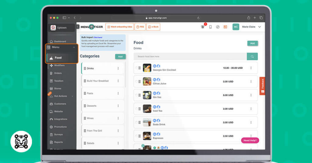 Take-Out QR Code Menu: A Smart Dining Service